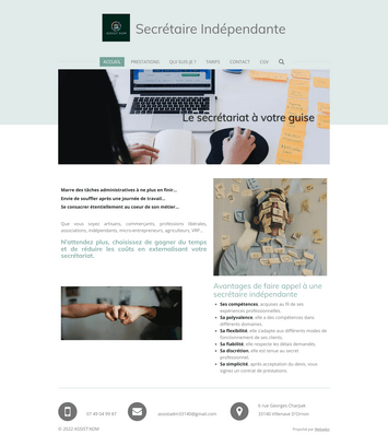 Example of websites built by clients | Webador