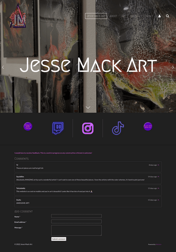 Example of websites built by clients | Webador.co.uk
