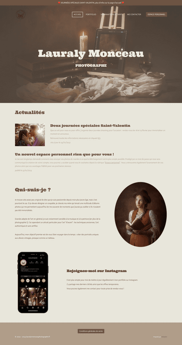 Example of websites built by clients | Webador.co.uk