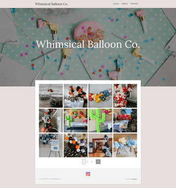 Example of websites built by clients | Webador