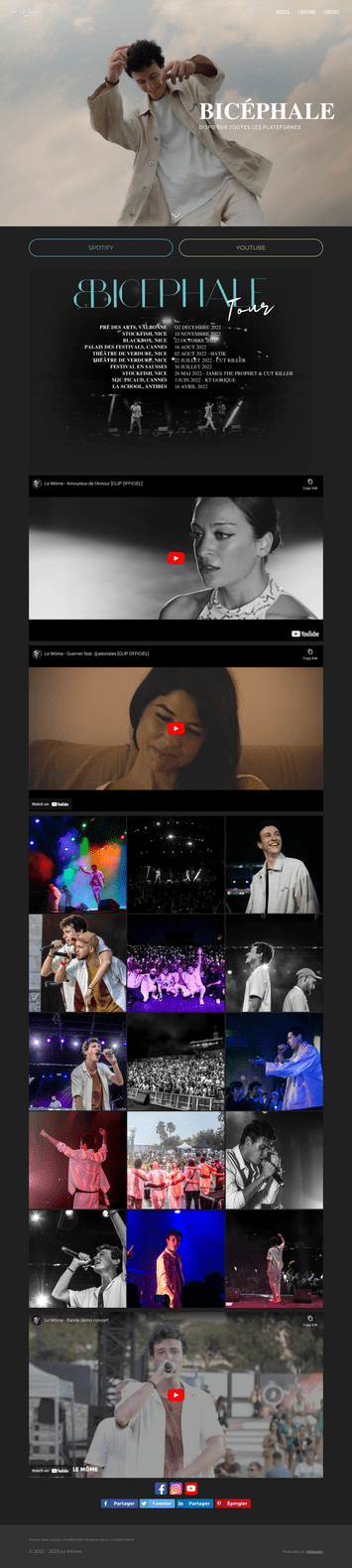 Example of websites built by clients | Webador