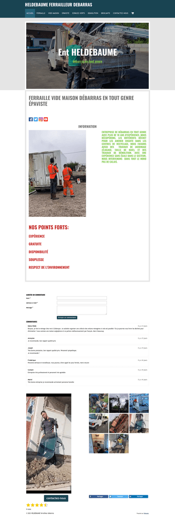 Example of websites built by clients | Webador.ca