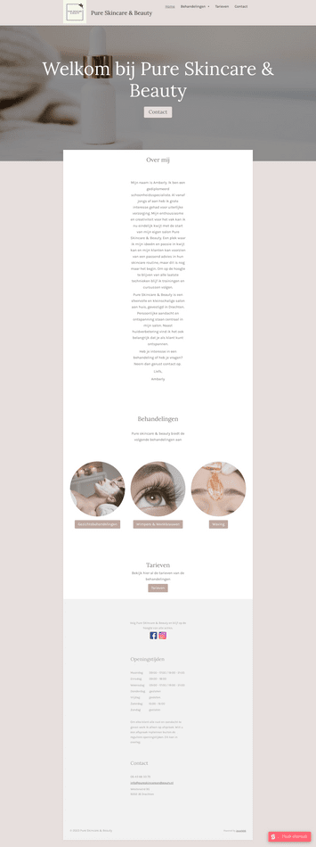 Example of websites built by clients | Webador