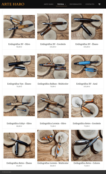 Example of websites built by clients | Webador