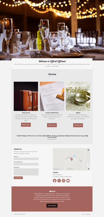Example of websites built by clients | Webador