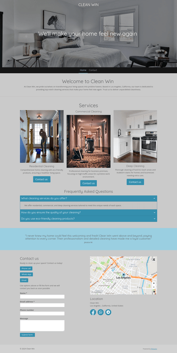 Example of websites built by clients | Webador