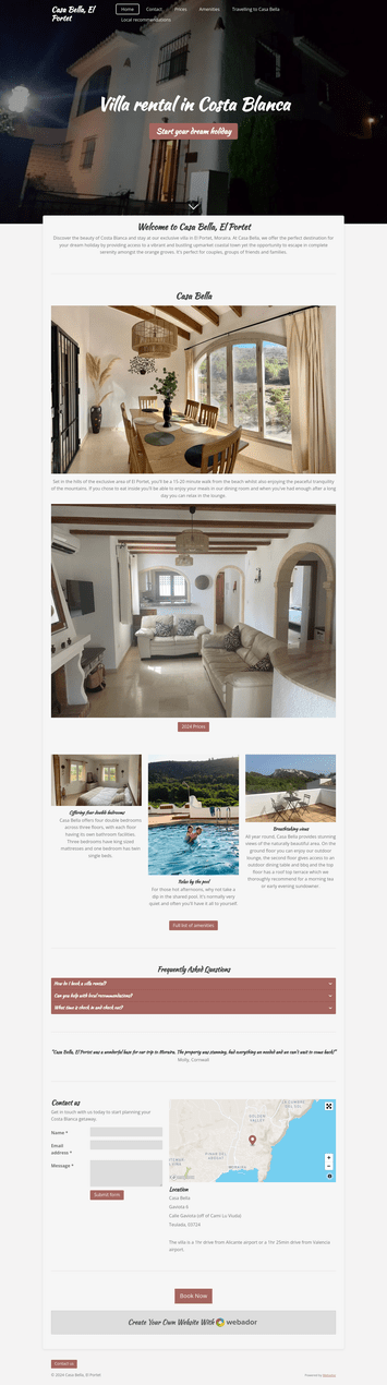 Example of websites built by clients | Webador